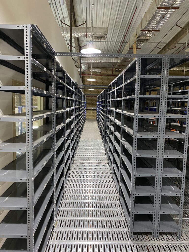 Slotted angled shelving system – Smart Solutions Kuwait – Racking ...